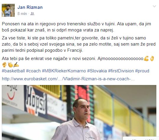Rizman za trenerja na Slovaško | Košarka.si - Vodilni slovenski ...
